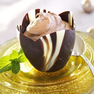 Chocolate Mousse in White and Dark Chocolate Shells - Modern Day Moms