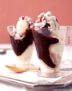 Peppermint Hot Fudge Sundaes - Modern Day Moms
