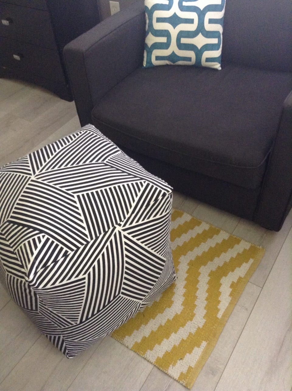 Make an Easy DIY Floor Pouf for $35 or less - Modern Day Moms