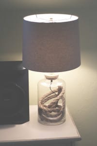 DIY Glass Filler Lamp - Modern Day Moms