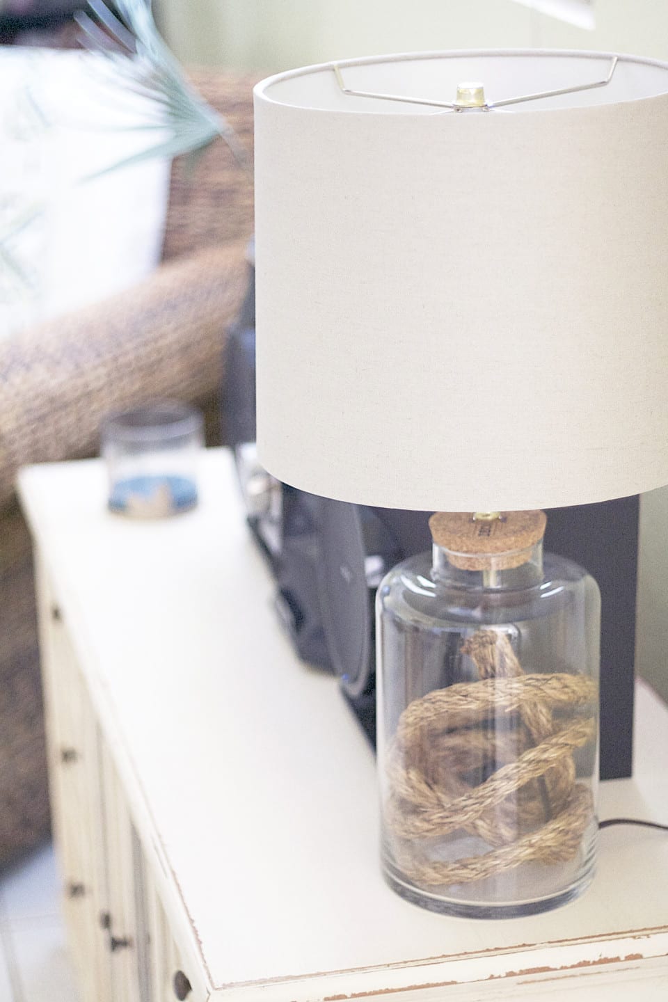 DIY Glass Filler Lamp - Modern Day Moms
