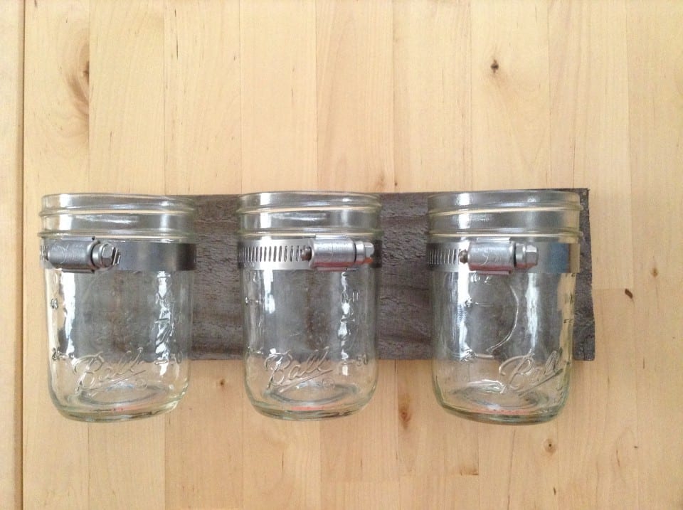 DIY Mason Jar Shelf - Modern Day Moms